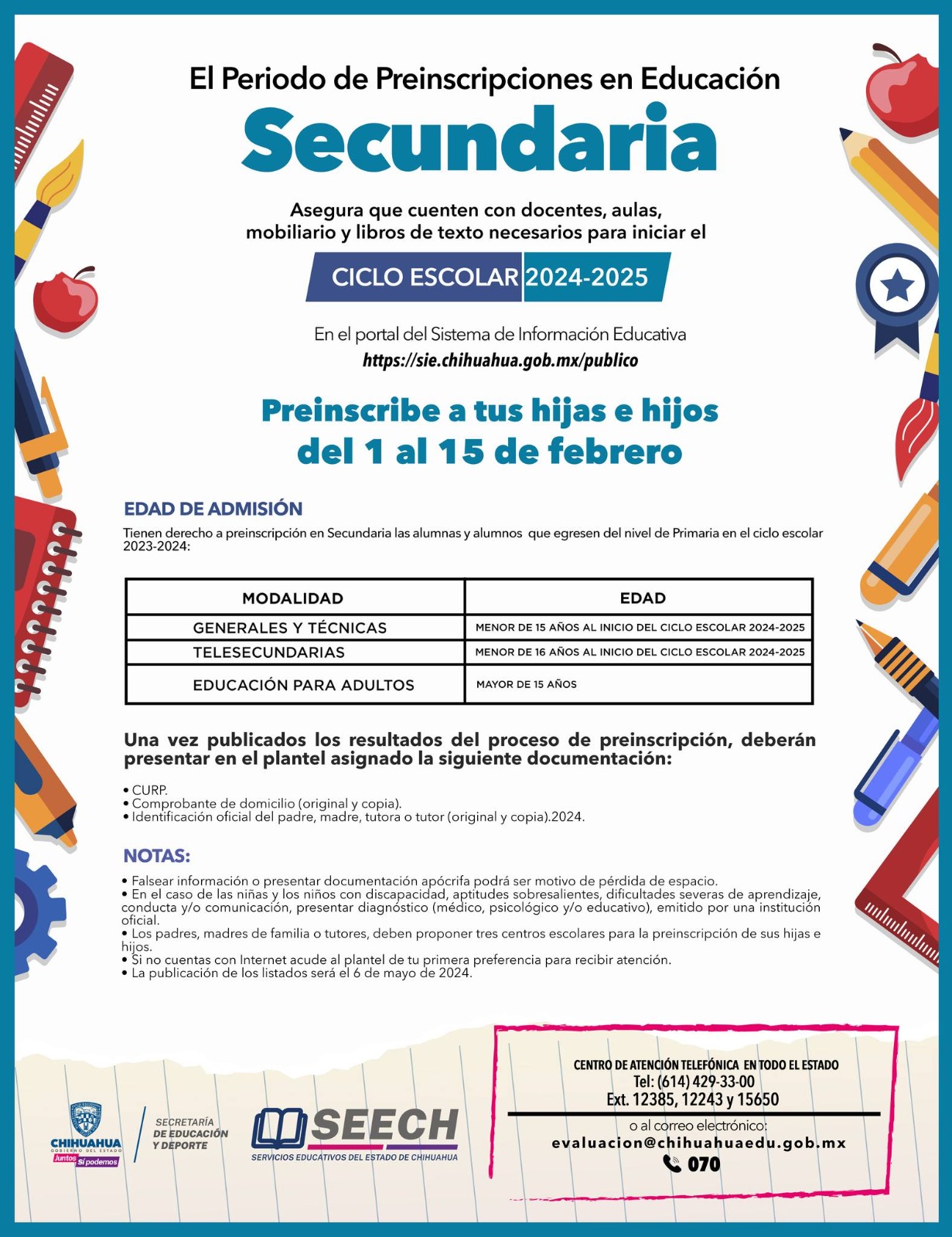 Inician preinscripciones para el ciclo escolar 2024-2025 en Educación ...