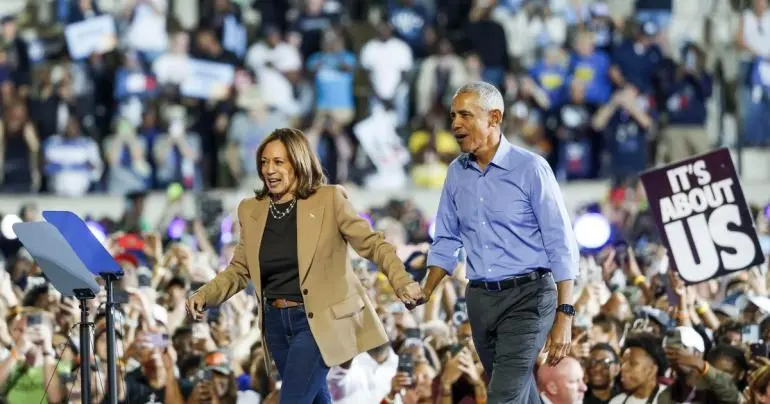 Apoyan Obama y artistas a Kamala Harris en acto en Atlanta. – Al Contacto