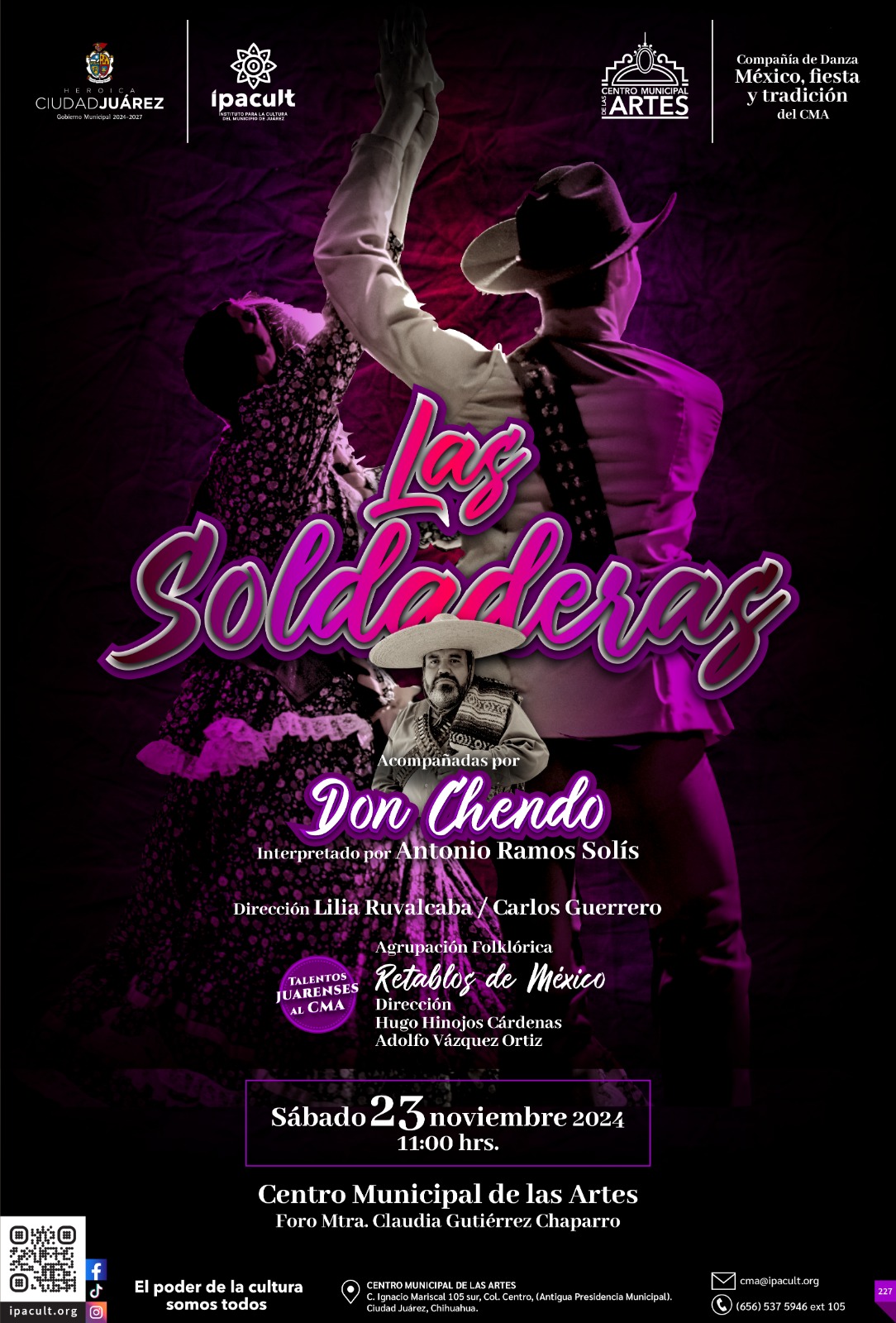 Ven y disfruta del espectáculo “Las soldaderas” mañana sábado en el CMA ...