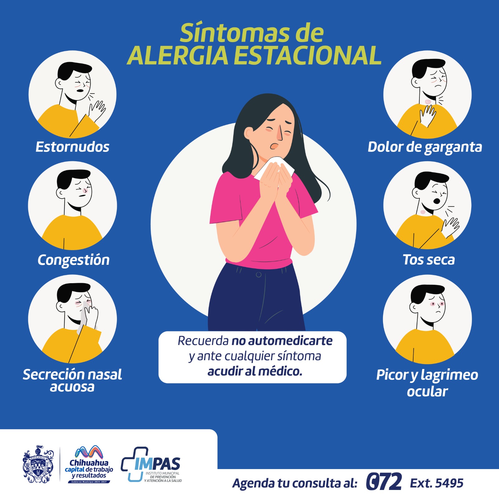 Reconoce los síntomas de la alergia estacional y como diferenciarla del ...
