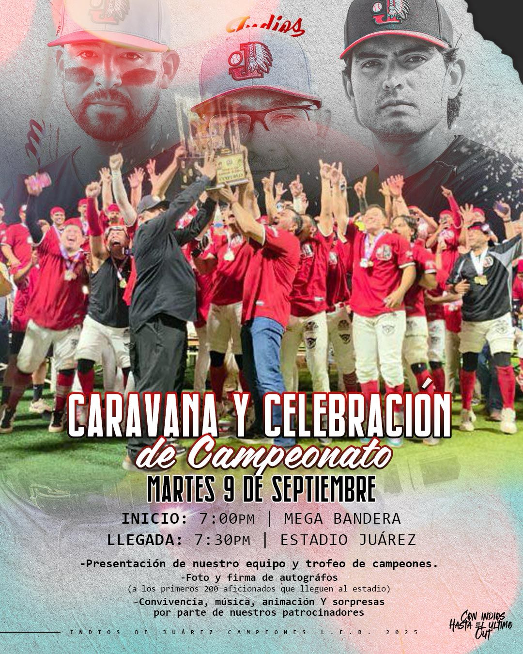 Indios de Juárez celebra el campeonato con su afición. – Al Contacto