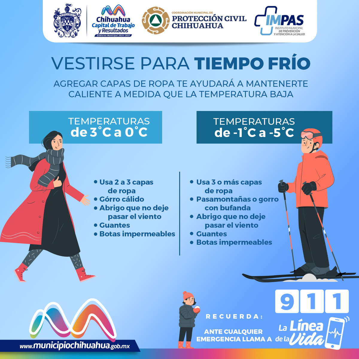 Exhortan evitar cambios bruscos de temperatura y abrigarse ...