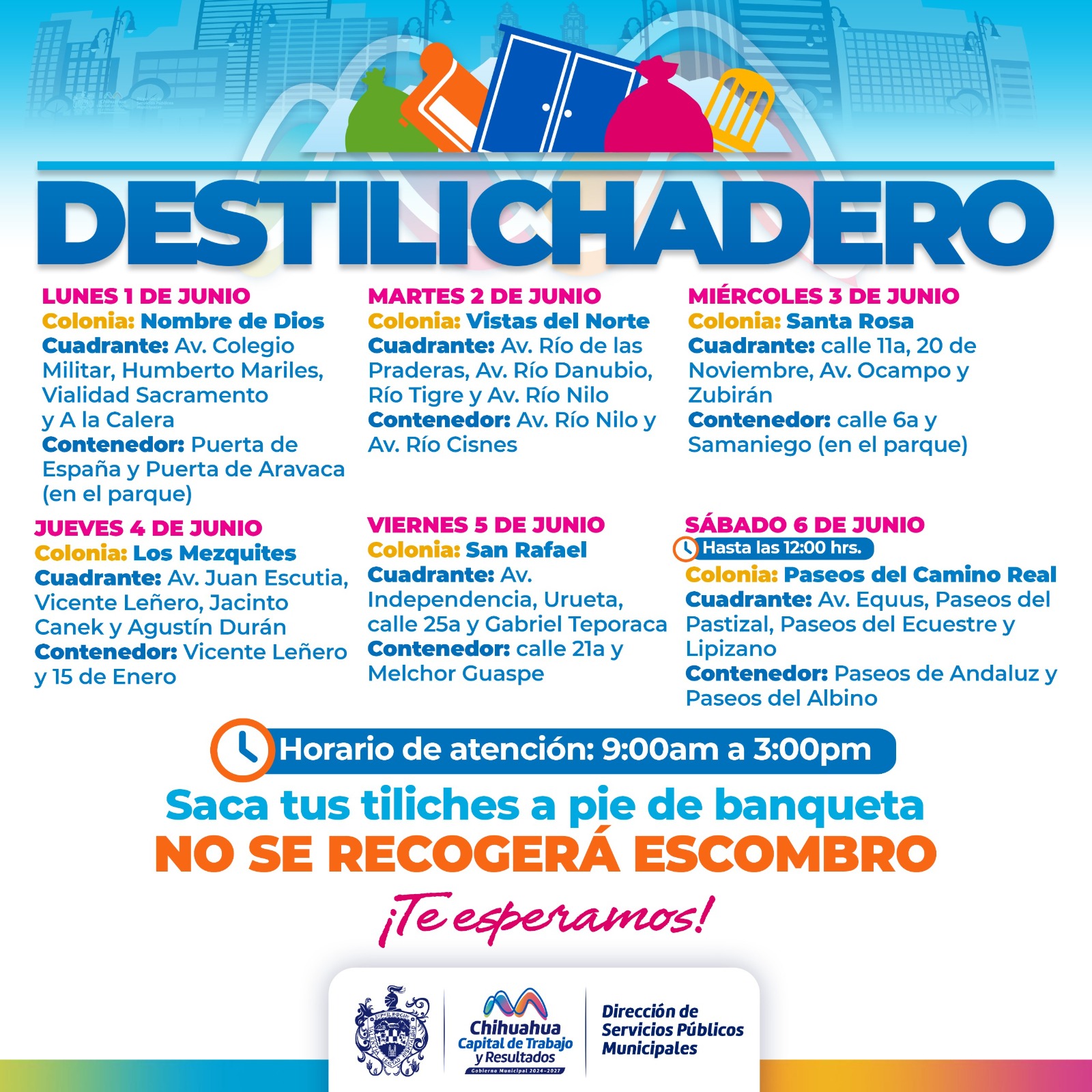 Estará Destilichadero en seis colonias durante primer semana de junio ...